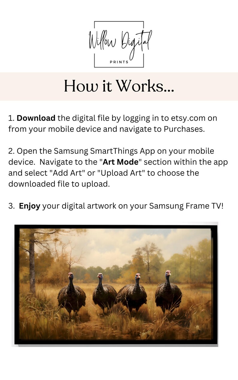 Frame TV Thanksgiving Turkey Fall Vintage Oil Painting Neutral Autumn ...
