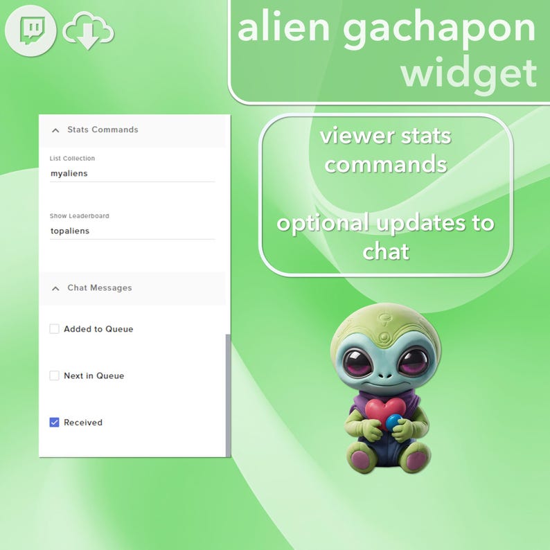Twitch Gacha Overlay | Alien Collection Widget | Streamelements ...