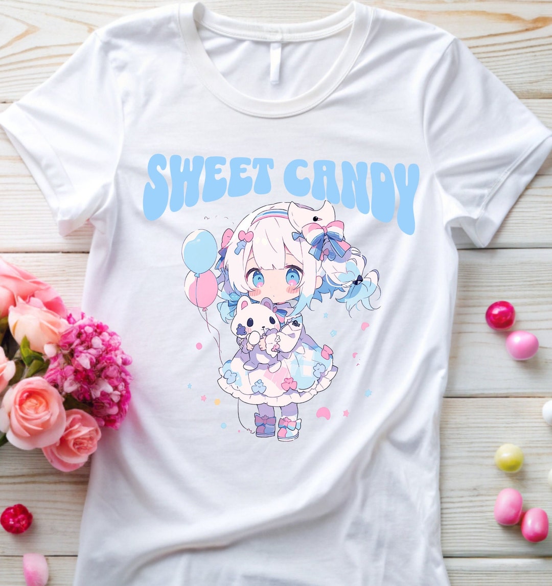 Sweet Candy, Cutecore Life, Yume Kawaii Tshirt, Cute Tshirt, Kawaii ...