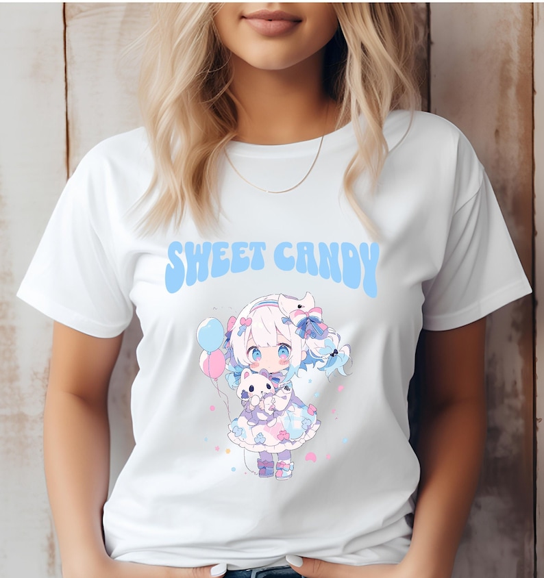 Sweet Candy, Cutecore Life, Yume Kawaii Tshirt, Cute Tshirt, Kawaii ...