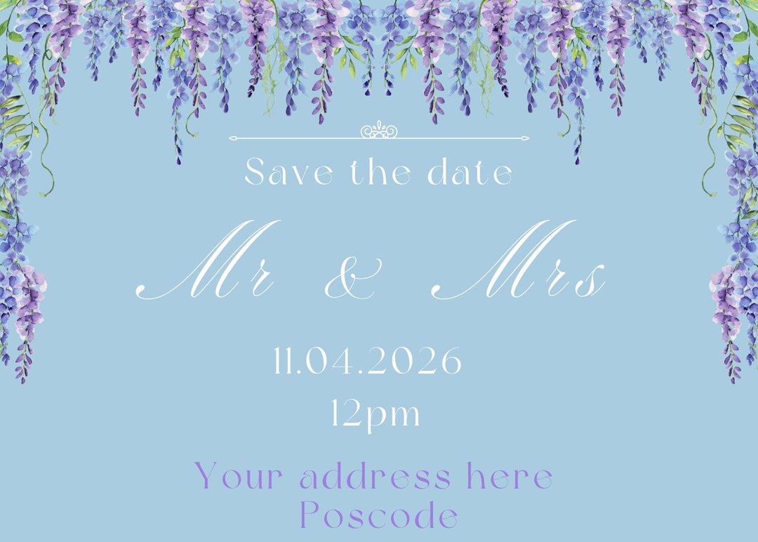 Bridgeton Tea Party Wedding Invitation Downloadable Template - Etsy