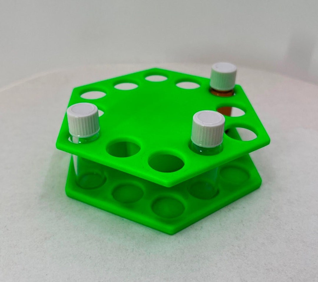 Hexagon Plastic Test Tube Rack, Vial Holder Fits 12mm Test Tubes - Etsy