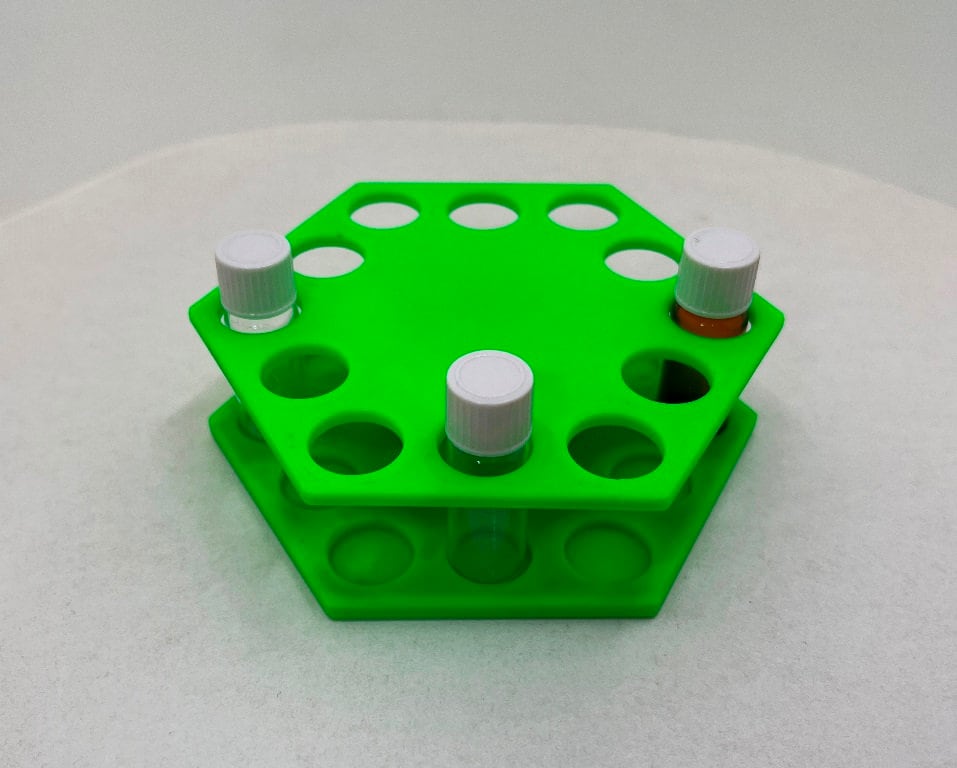 Hexagon Plastic Test Tube Rack, Vial Holder Fits 12mm Test Tubes - Etsy