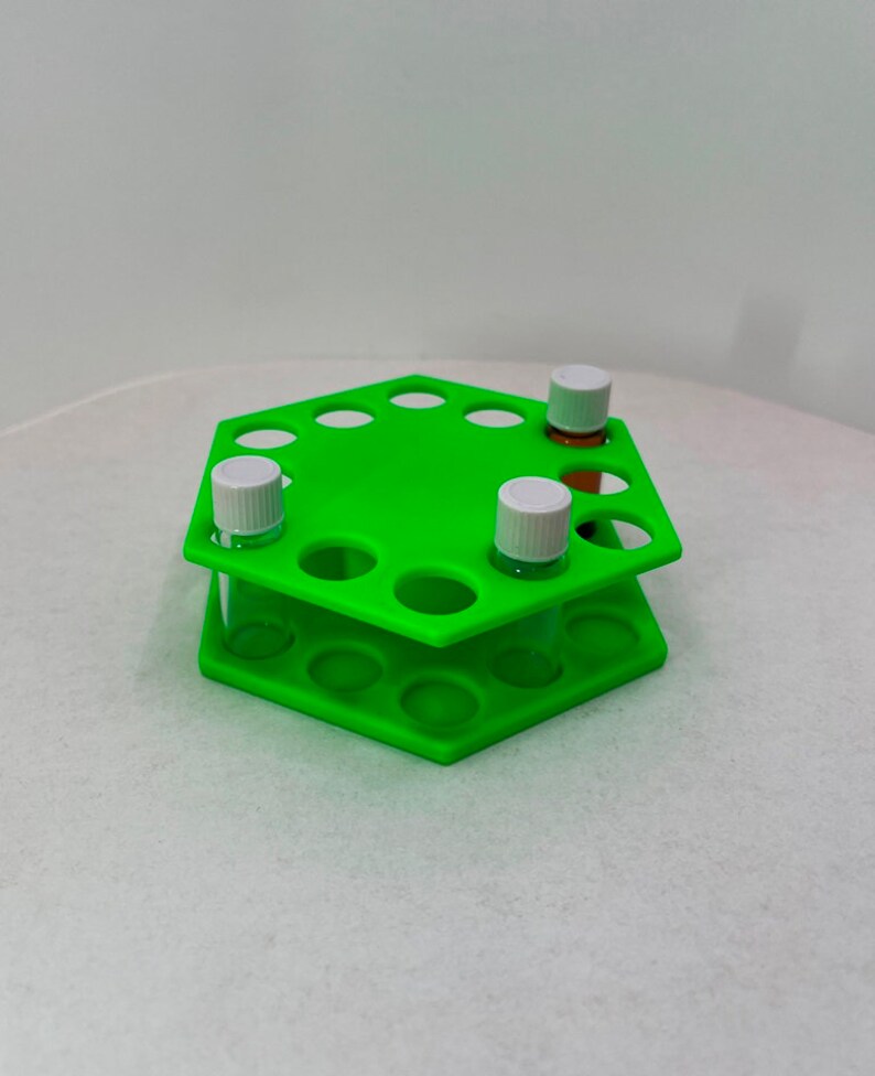 Hexagon Plastic Test Tube Rack, Vial Holder Fits 12mm Test Tubes - Etsy