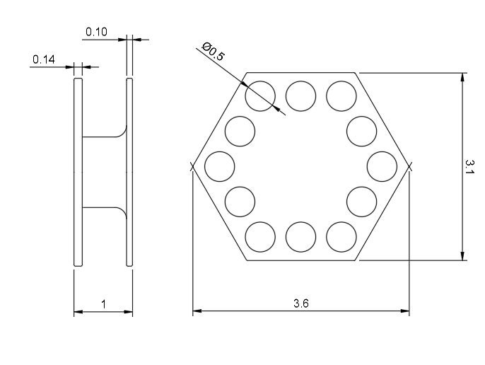 Hexagon Plastic Test Tube Rack, Vial Holder Fits 12mm Test Tubes - Etsy