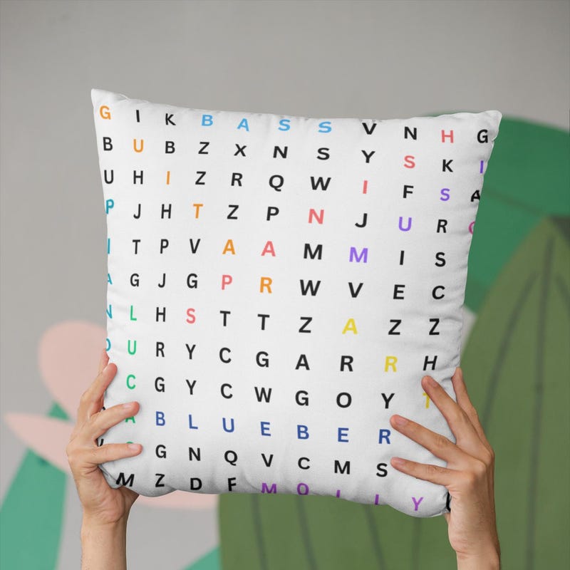 Word Pillows - Etsy