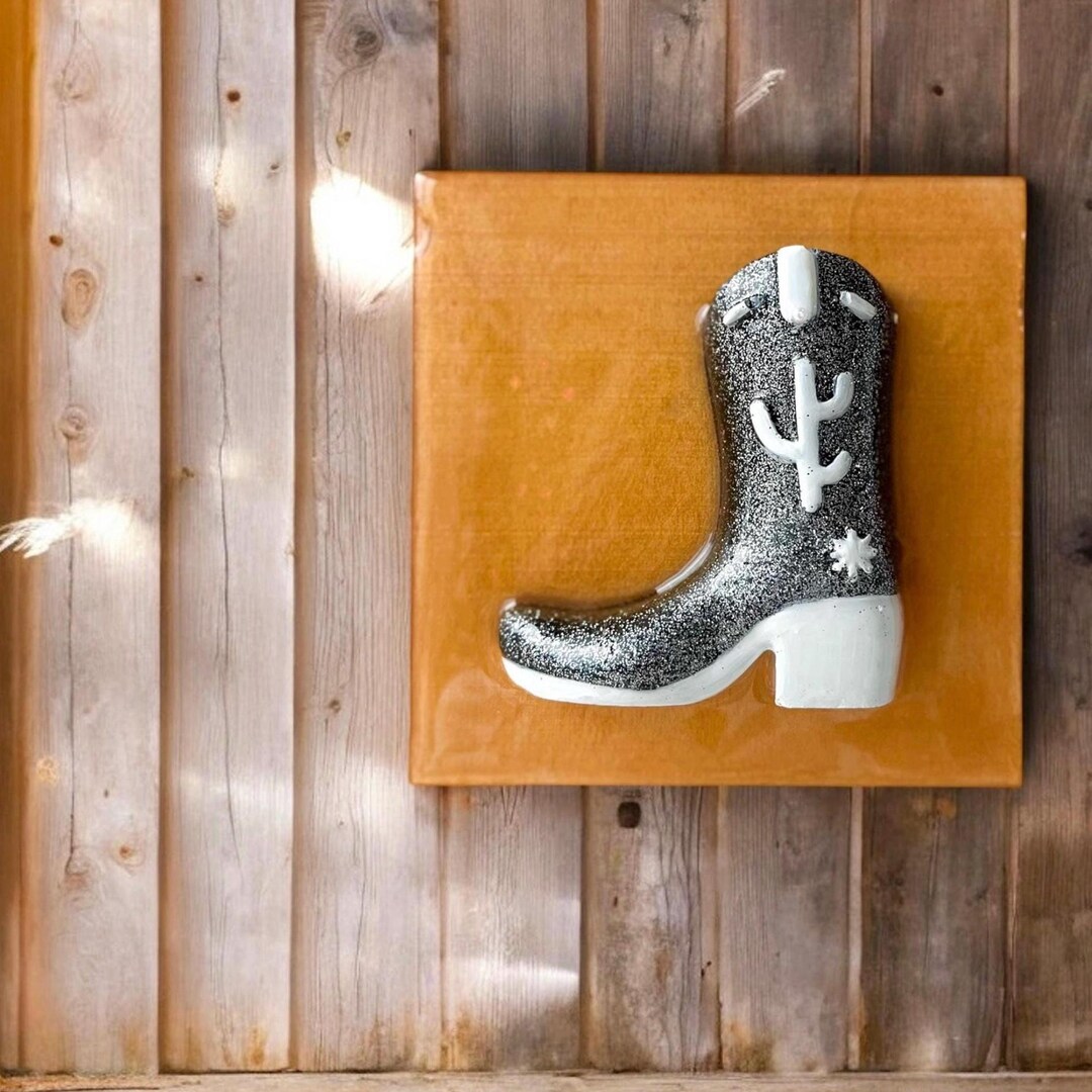 Cowboy Boot Wall Art for Western Home Decor for Kids Playroom Custom ...