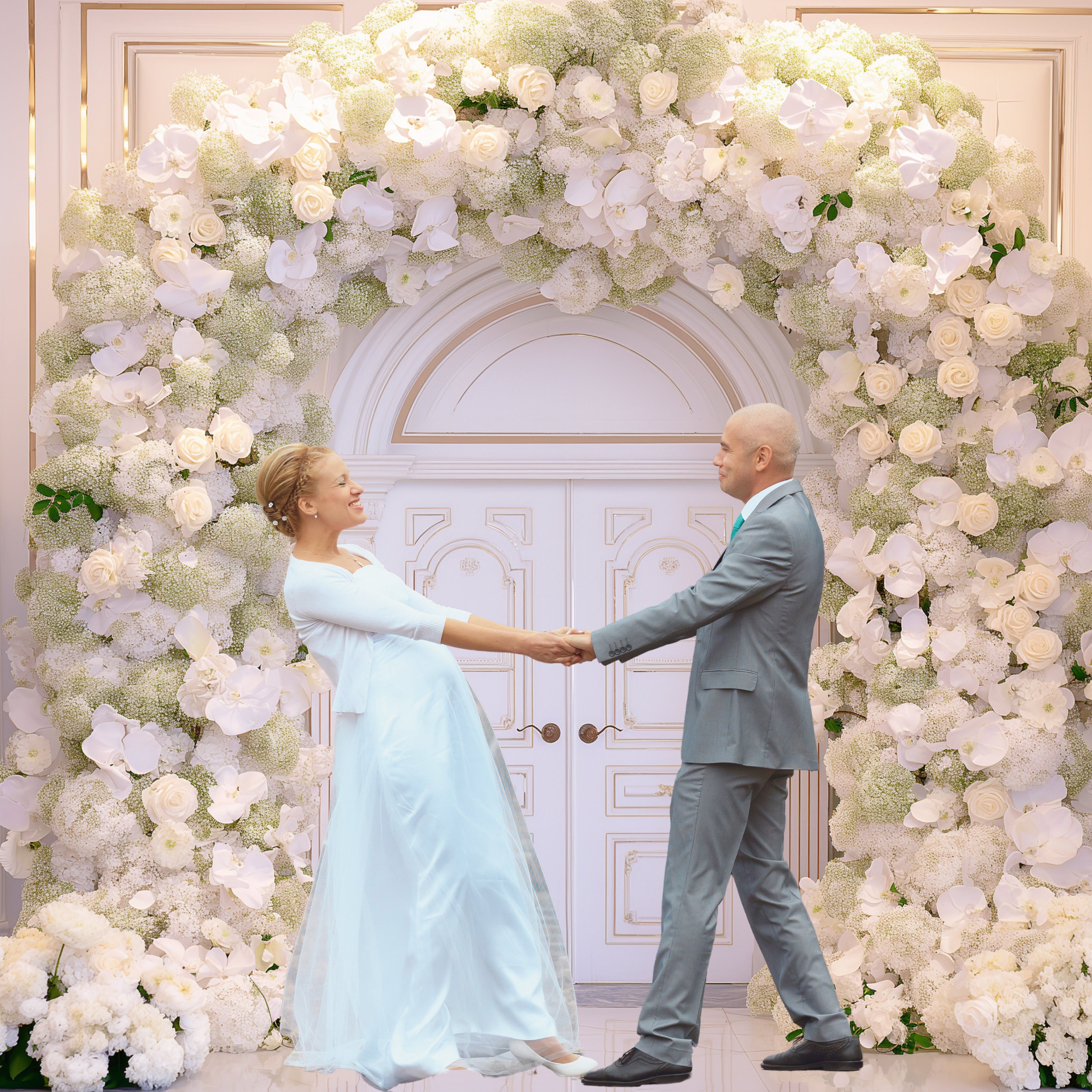 WHITE FLORAL BACKGROUND | White Flower Backdrop| Floral Theme for Event ...