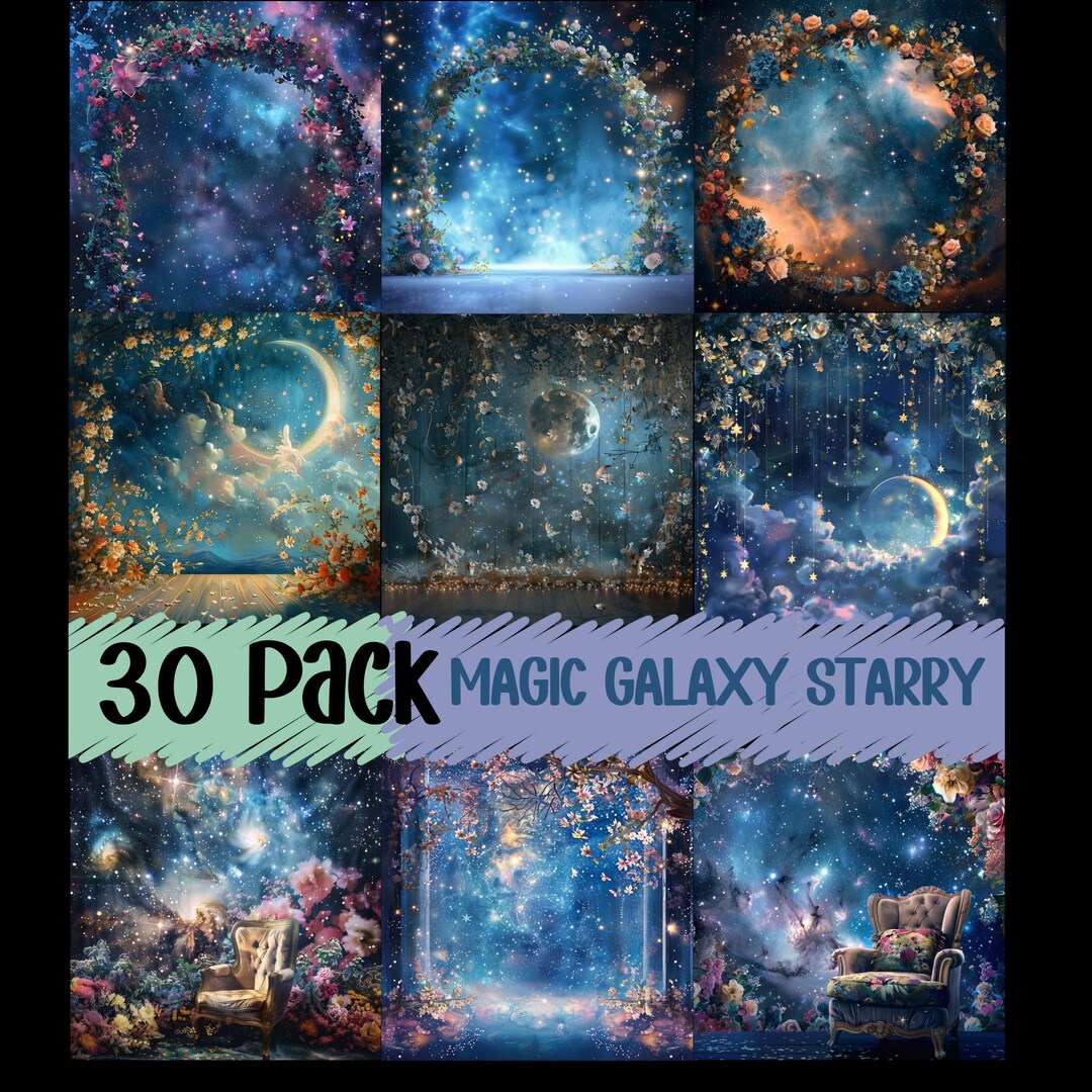 Magic Galaxy Starry Backdrop | Galaxy Night | High-resolution Cosmic ...