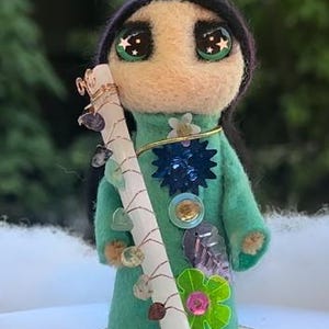 Magic Dark Elfin Spiritual Avatar With Mystical Toolkit, Art Doll - Etsy