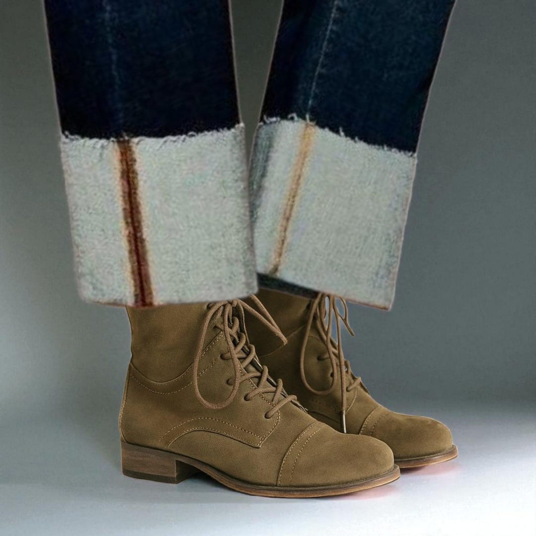 Vintage Billi Bi Suede Ankle Boots - Brown Danish Lace-up (size 38) - Etsy