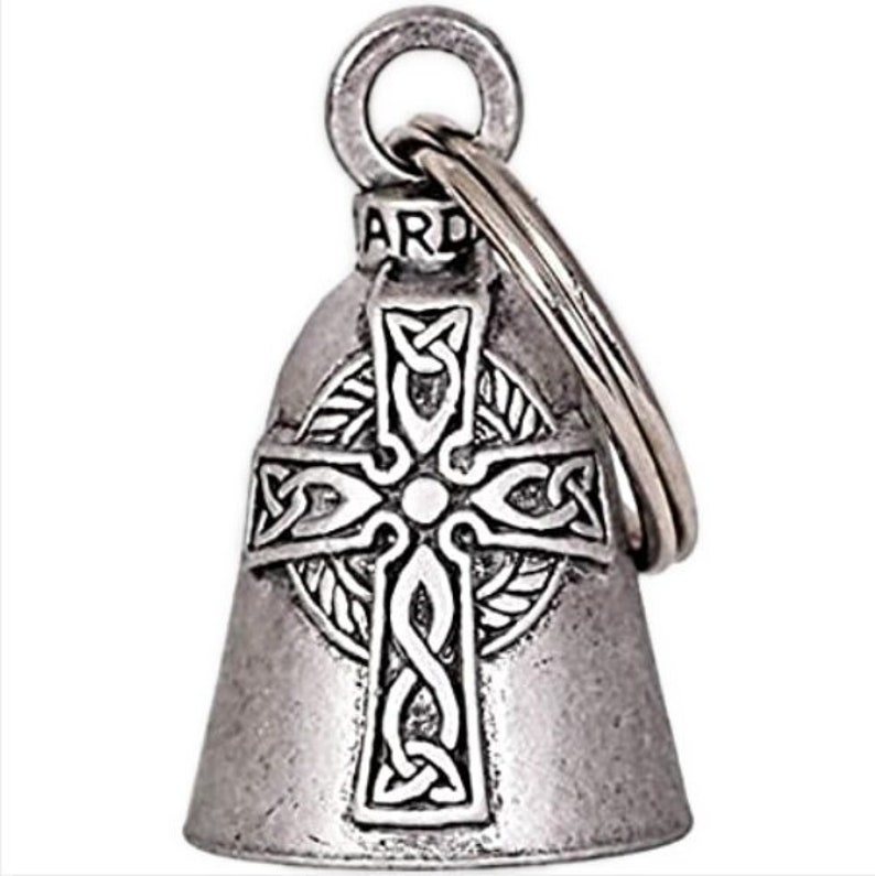 Guardian Bell Celtic Cross, Gremlin Bell, Motorcycle Bell, Biker Bell ...