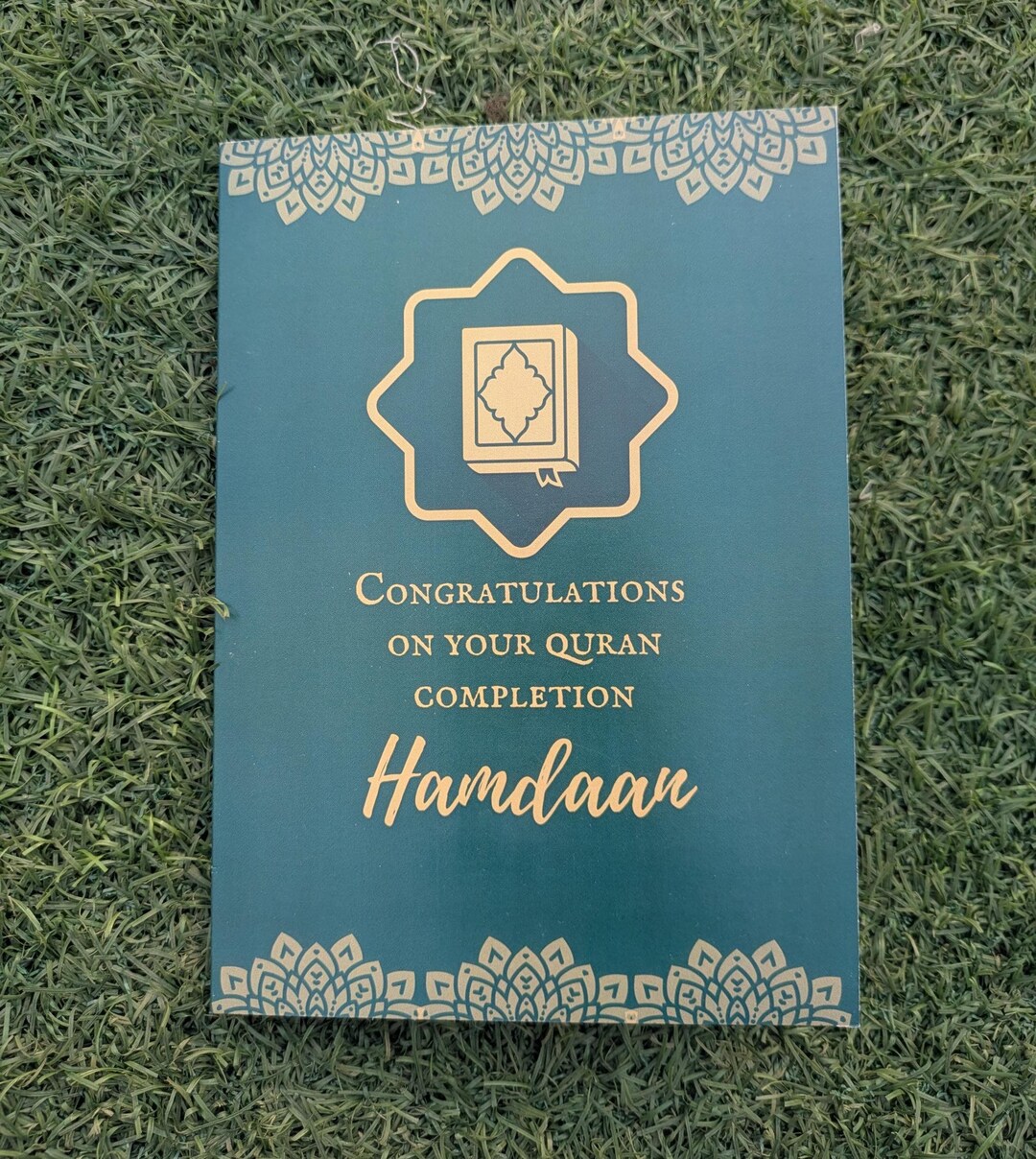 Personalised Quran Completion Congratulations Card, Ameen Celebration ...