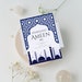 Ameen Party Invite, Blue and White Islamic Themed Invitation, Child ...