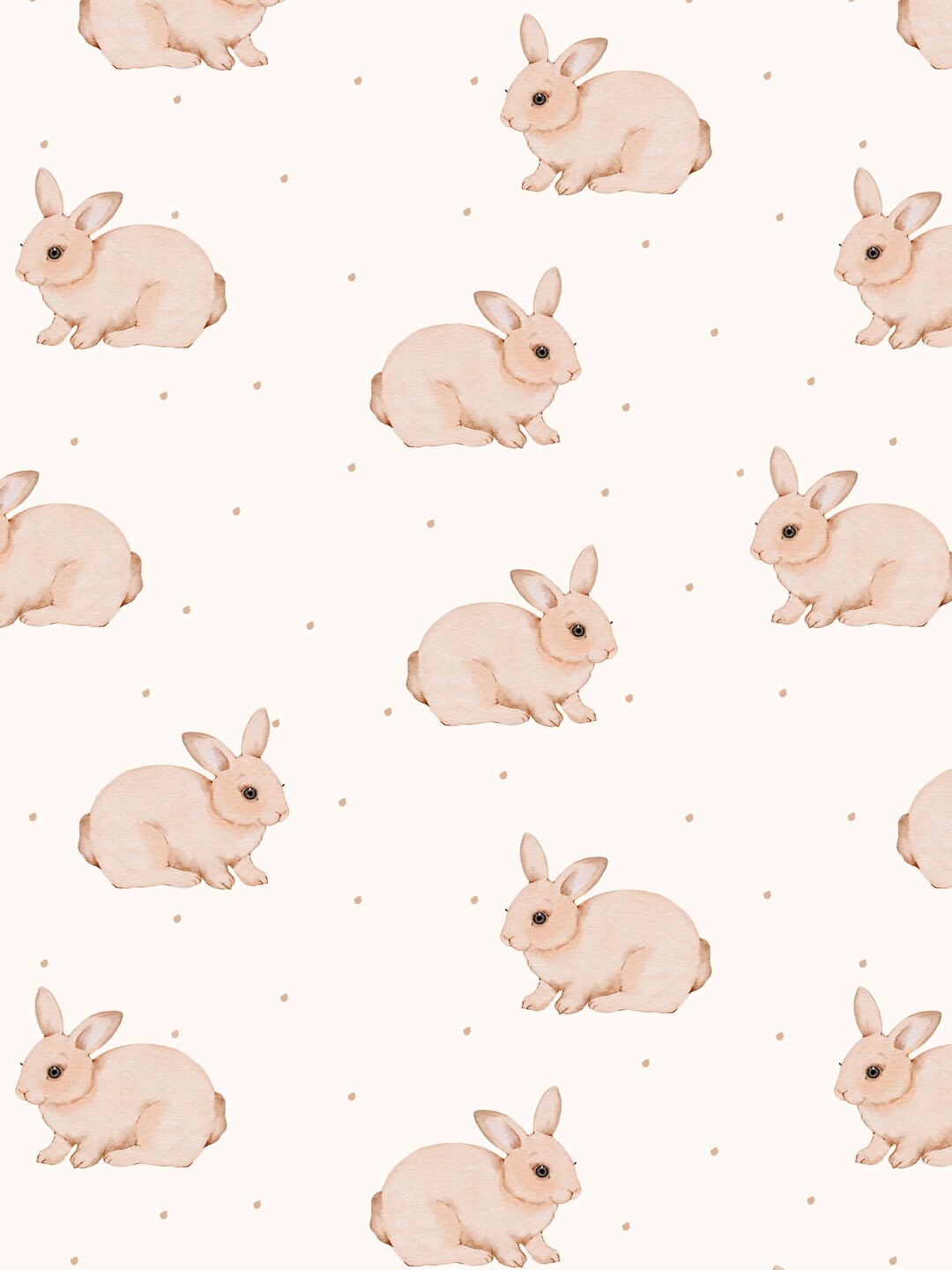 Seamless Pattern for Children Cute Bunnies - Etsy