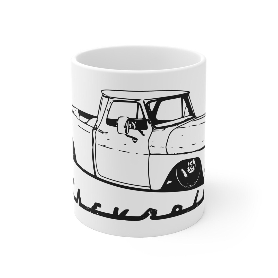 Chevy C10 Coffee Cup, Chevrolet C10 Coffee Mug, Lowered C10, Restomod ...