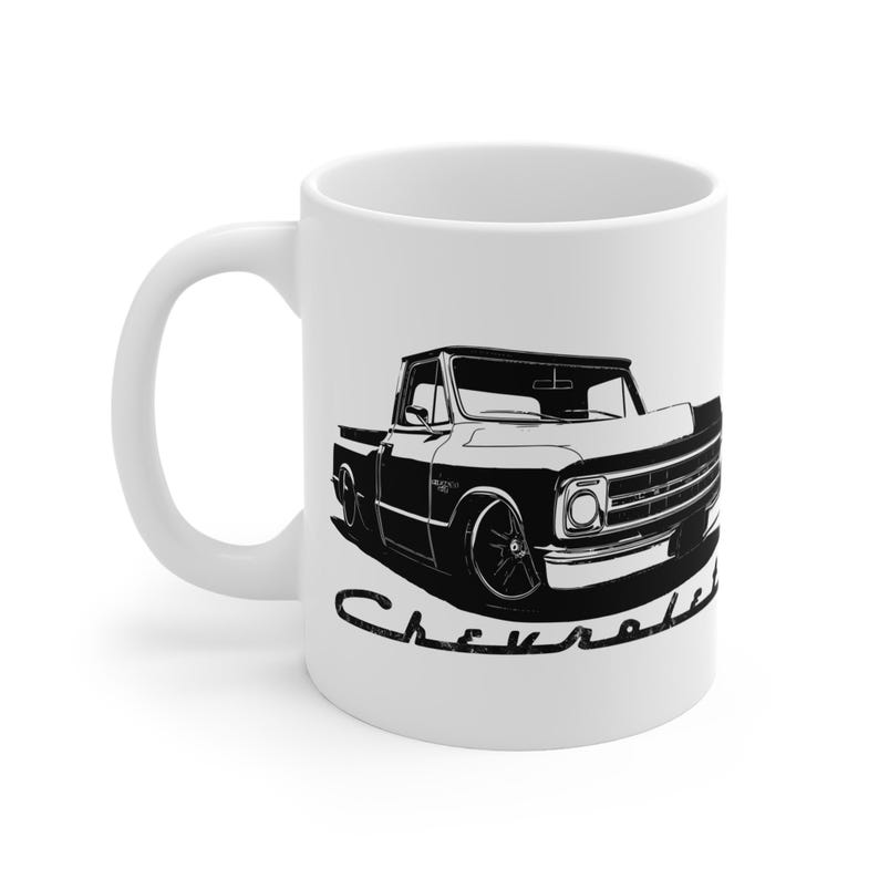 Chevy C10 Stepside Coffee Mug, Chevrolet C10 Stepside Cup, LOWERED C10 ...