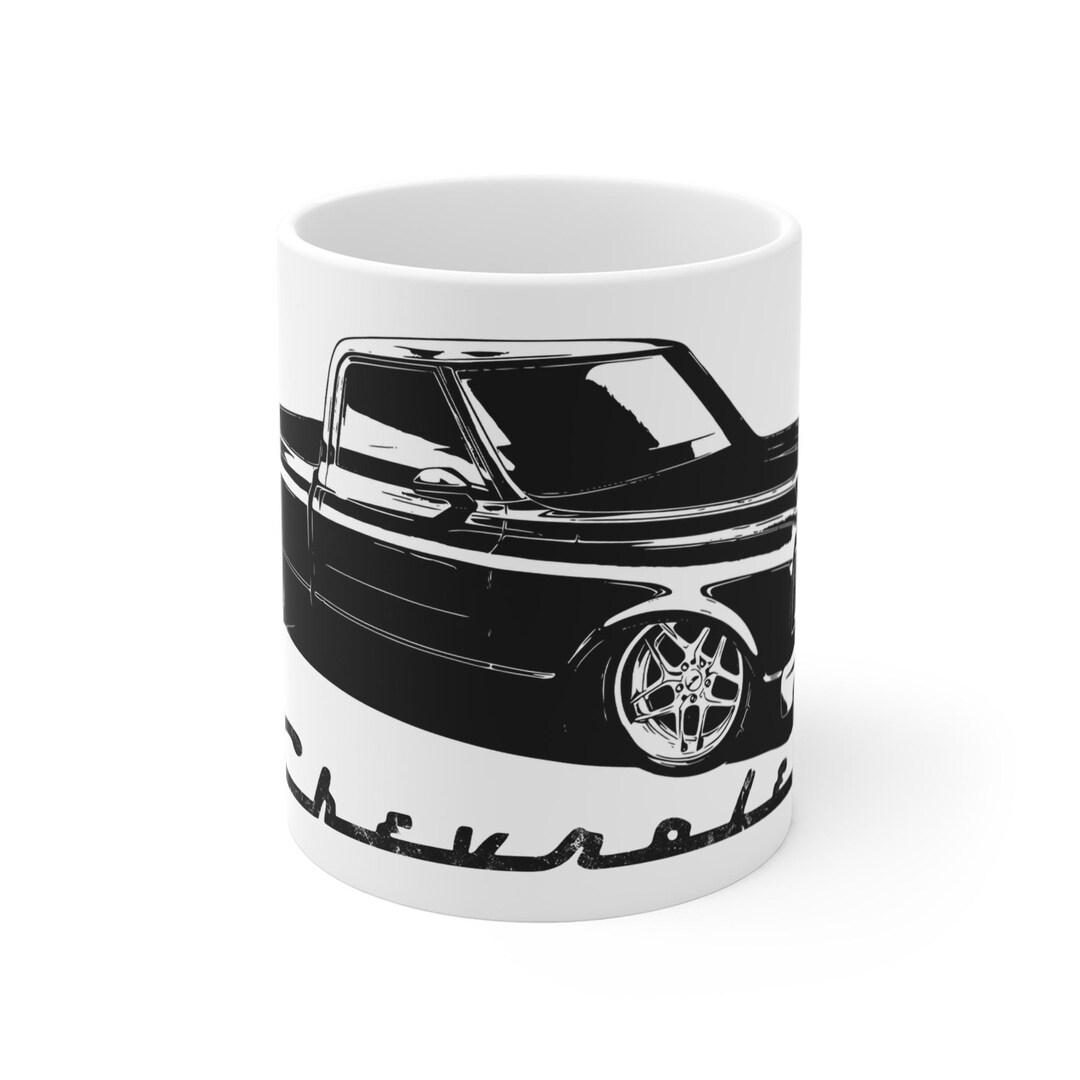 Chevy C10 Coffee Cup, Chevrolet C10 Coffee Cup, LOWERED C10, Restomod ...