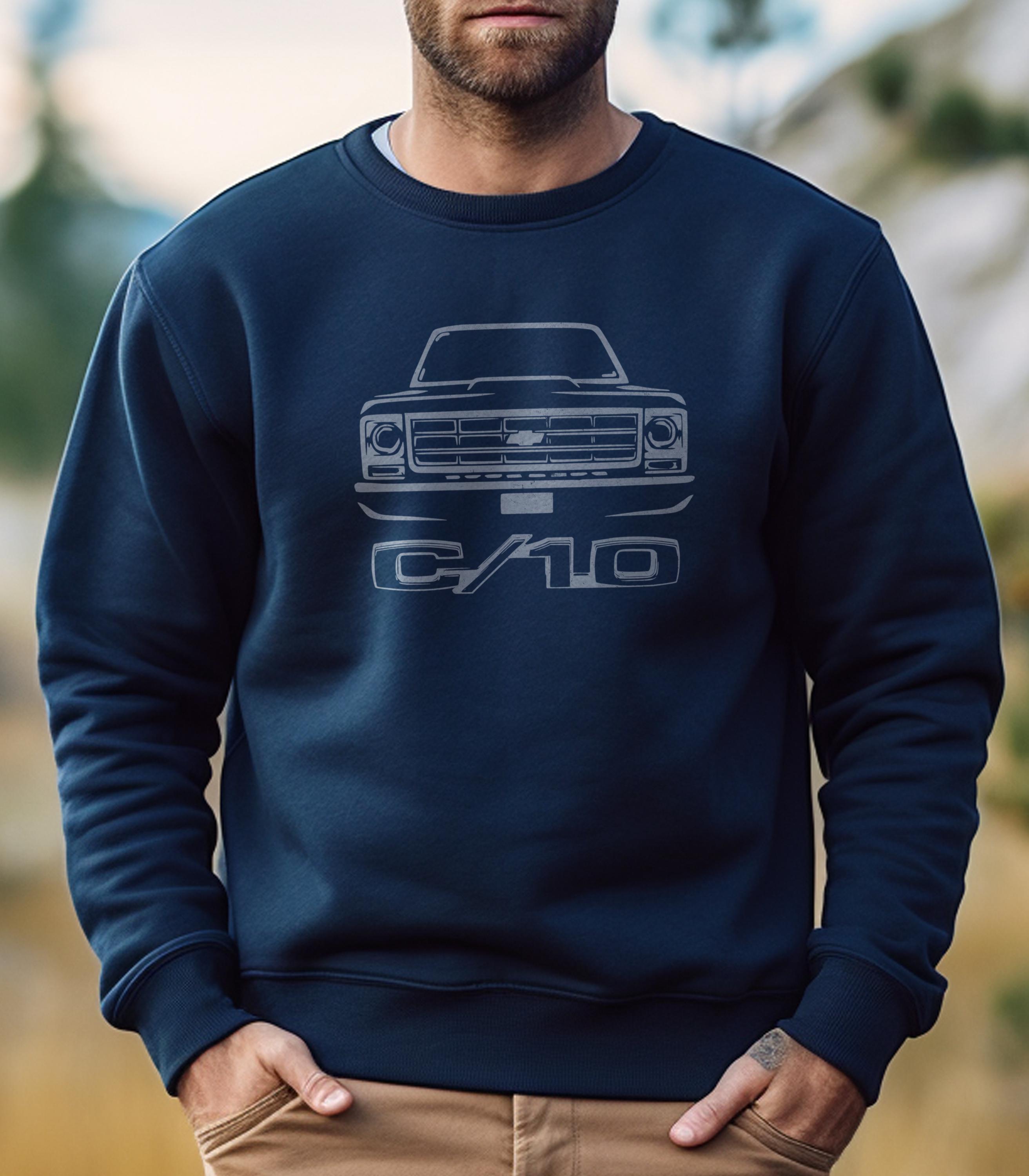 Chevy C10 Sweatshirt, Chevrolet C10 Sweatshirt, Lowered, Restomod ...