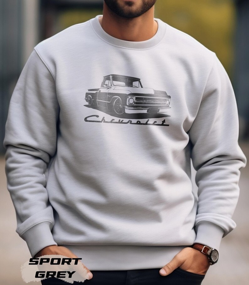 Chevy C10 Stepside Sweatshirt, Chevrolet C10 Sweatshirt, LOWERED C10 ...