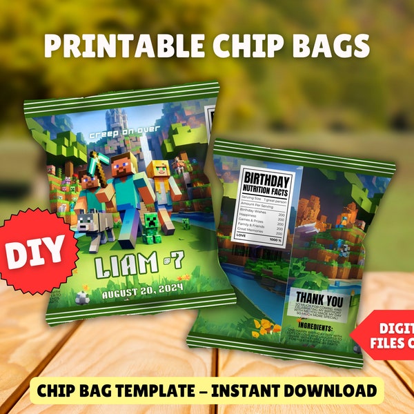 Custom Chip Bags - Etsy