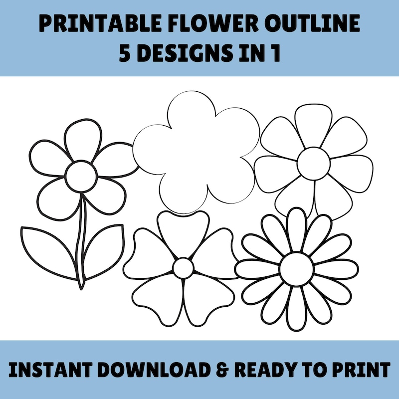 Flower Plate Template - Etsy UK