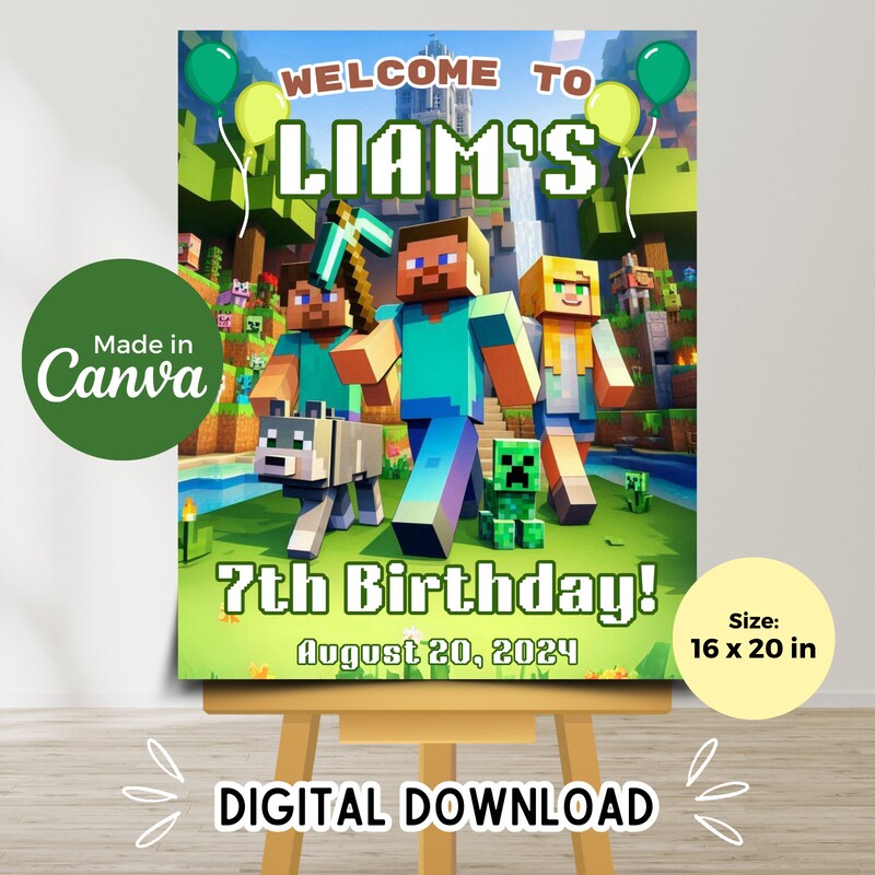 Mincraft Poster - Etsy