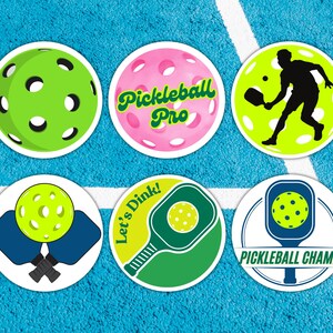 12 Pickleball Cupcake Topper Printable Sports Theme Birthday Cupcake ...