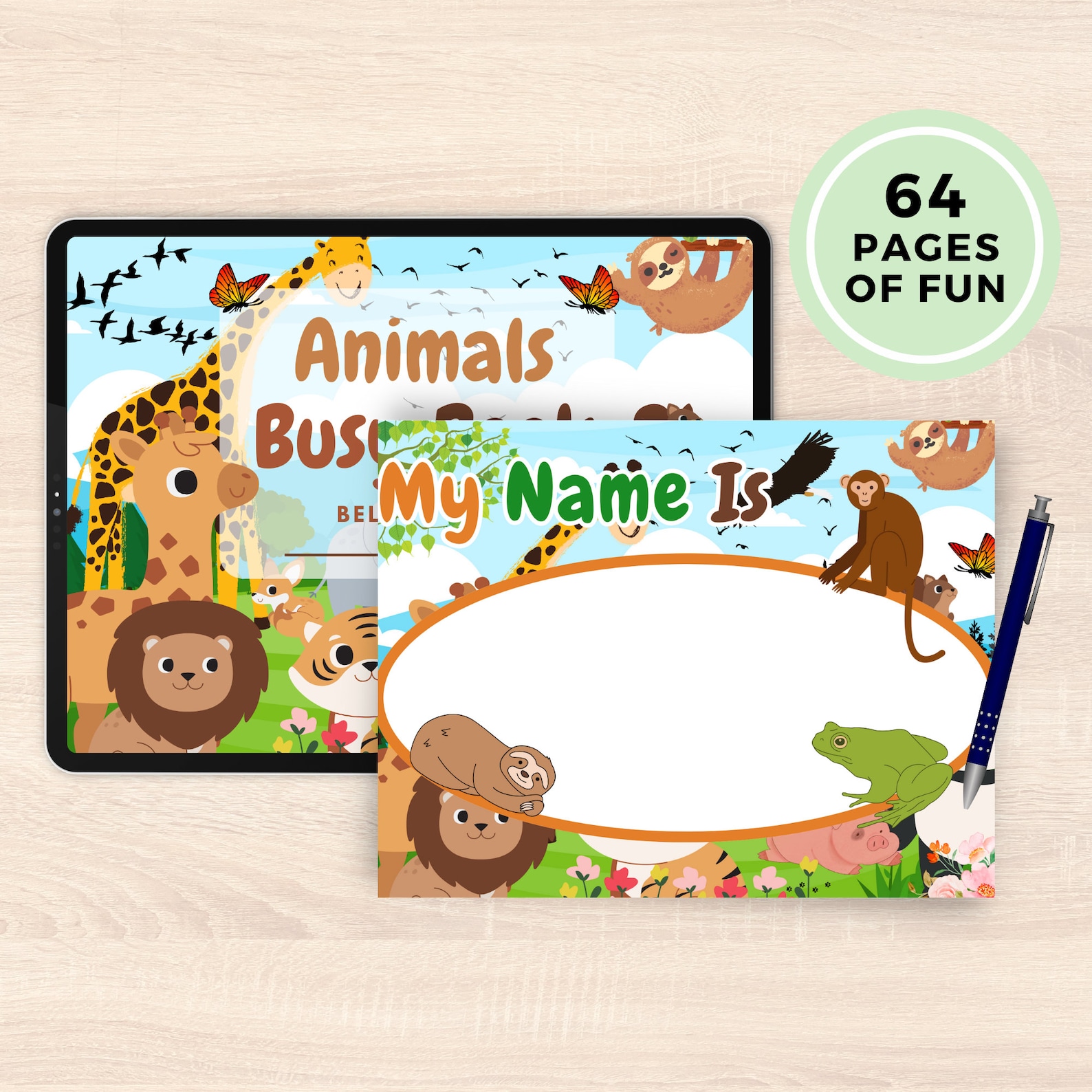 Educational Busy Book for Toddlers & Kids Canva Editable Busy Book ...