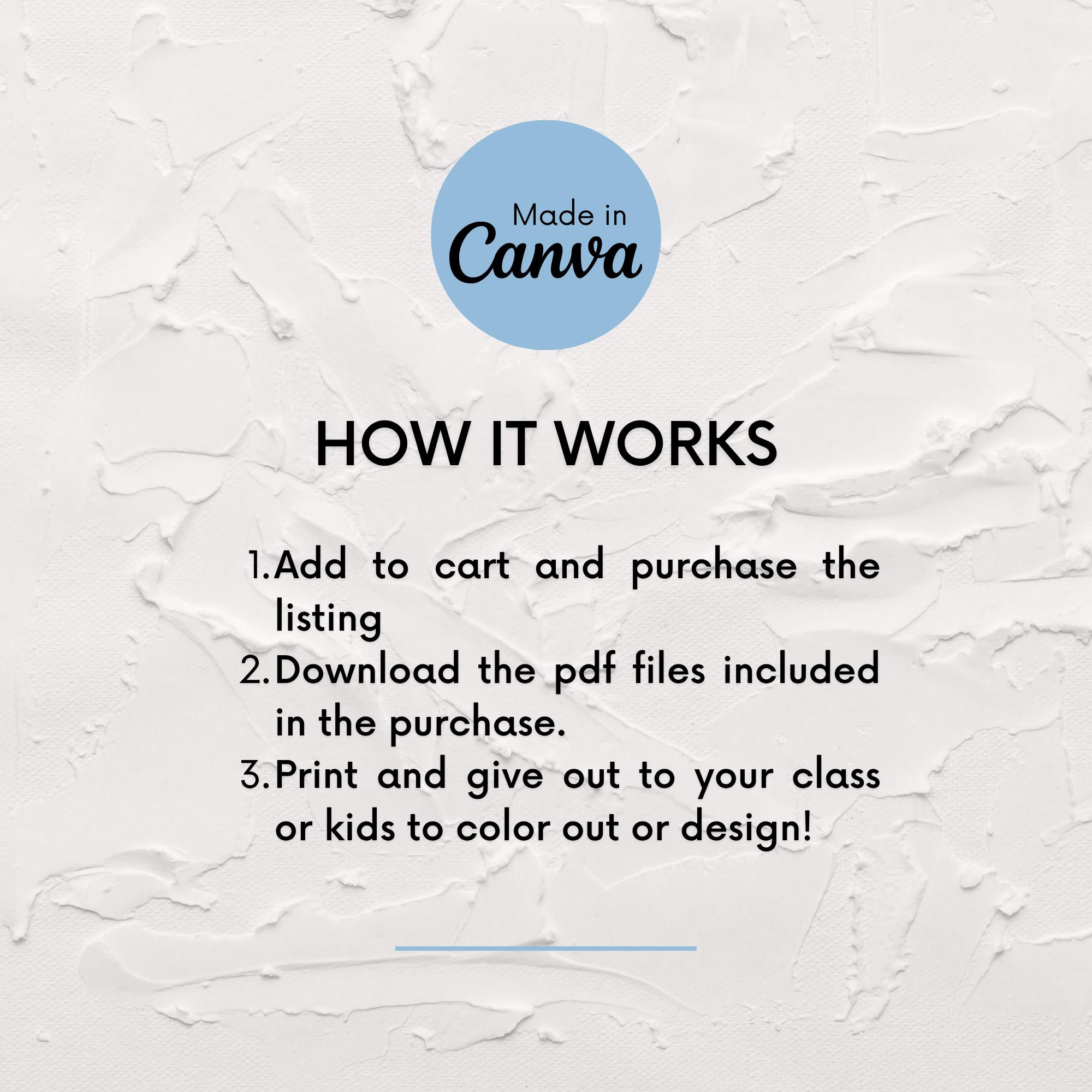 Design Your Own Butterfly Coloring Page Printable PDF, Spring Kids ...