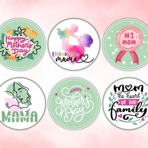 Printable Mother's Day Cupcake Topper PNG Best Mom Ever Party Decor ...