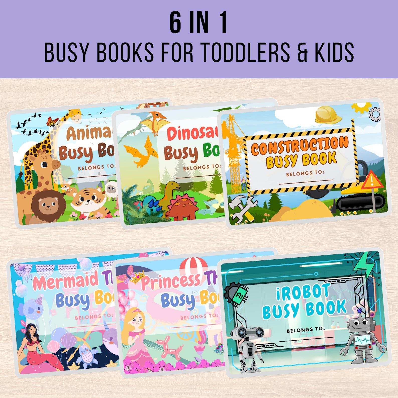 Educational Busy Book Bundle for Toddlers & Kids Canva Editable Busy ...