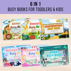 Educational Busy Book Bundle for Toddlers & Kids Canva Editable Busy ...