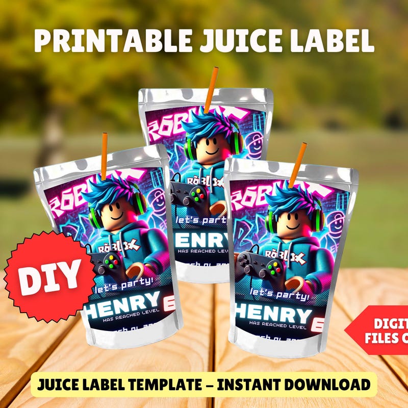 Roblox Birthday Labels - Etsy