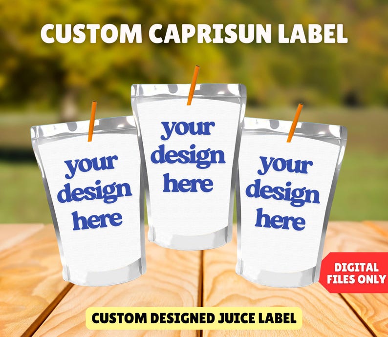 Custom Juice Label Printable Template, Personalized Party Printables ...