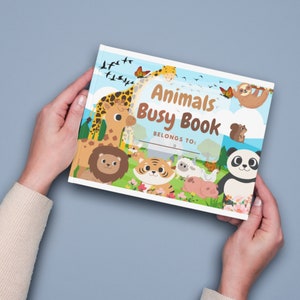 Educational Busy Book for Toddlers & Kids Canva Editable Busy Book ...