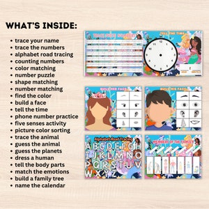 Educational Busy Book for Toddlers & Kids, Canva Editable Busy Book ...