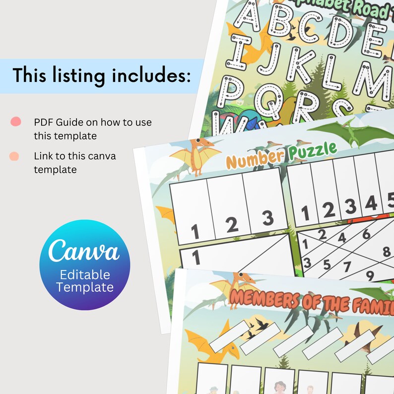 Busy Book for Toddlers & Kids Canva Editable Busy Book Template ...