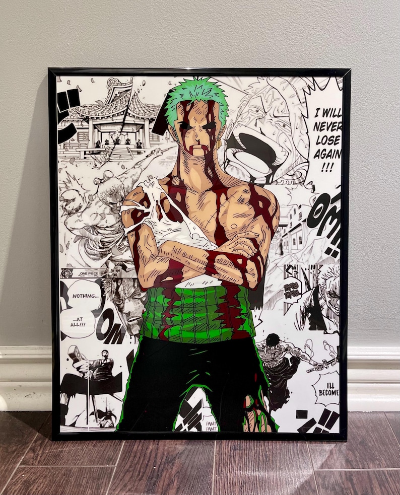 Roronoa Zoro Handmade Painting One Piece Anime Manga - Etsy