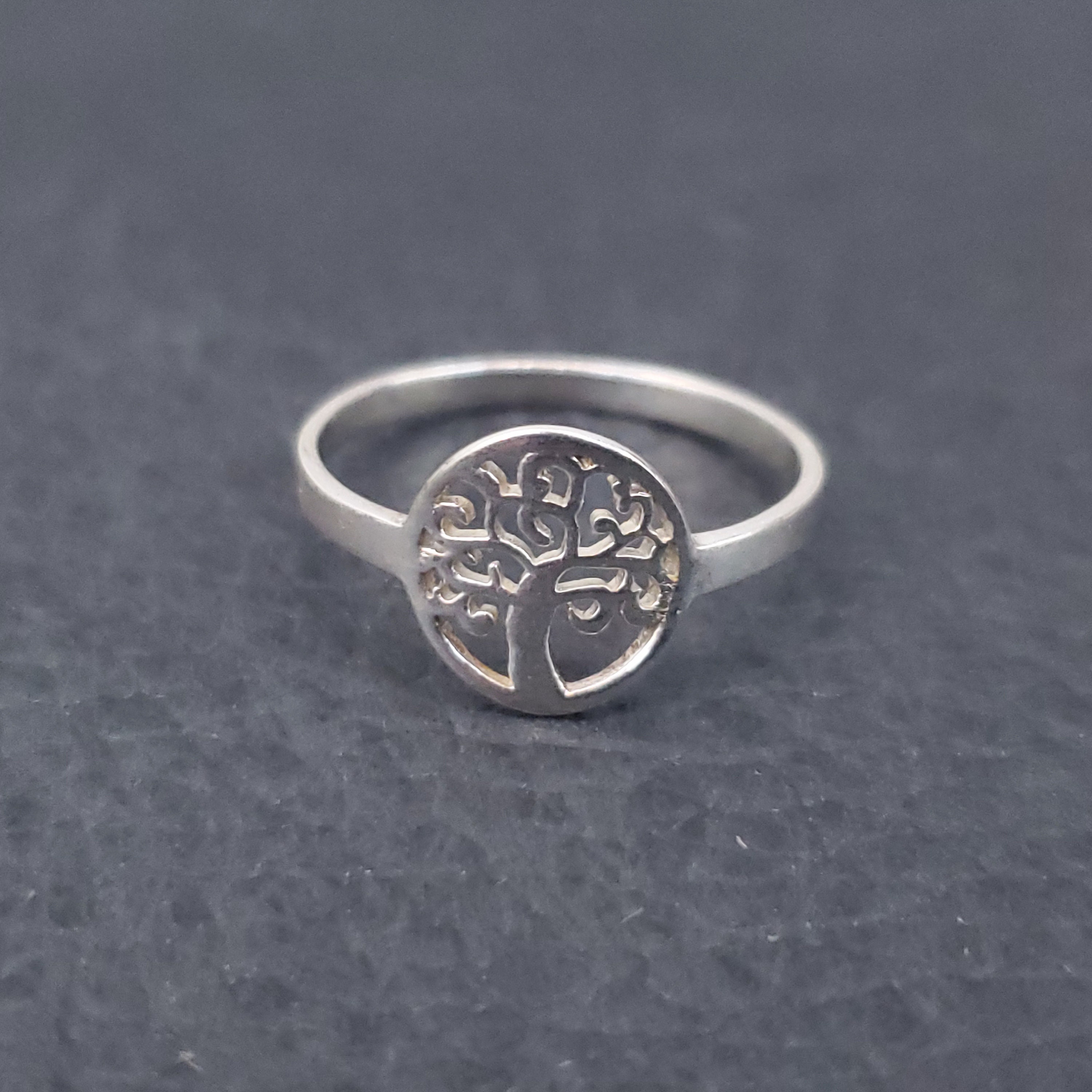 Vintage 925 Sterling Silver Tree of Life Ring Size: 8 - Etsy