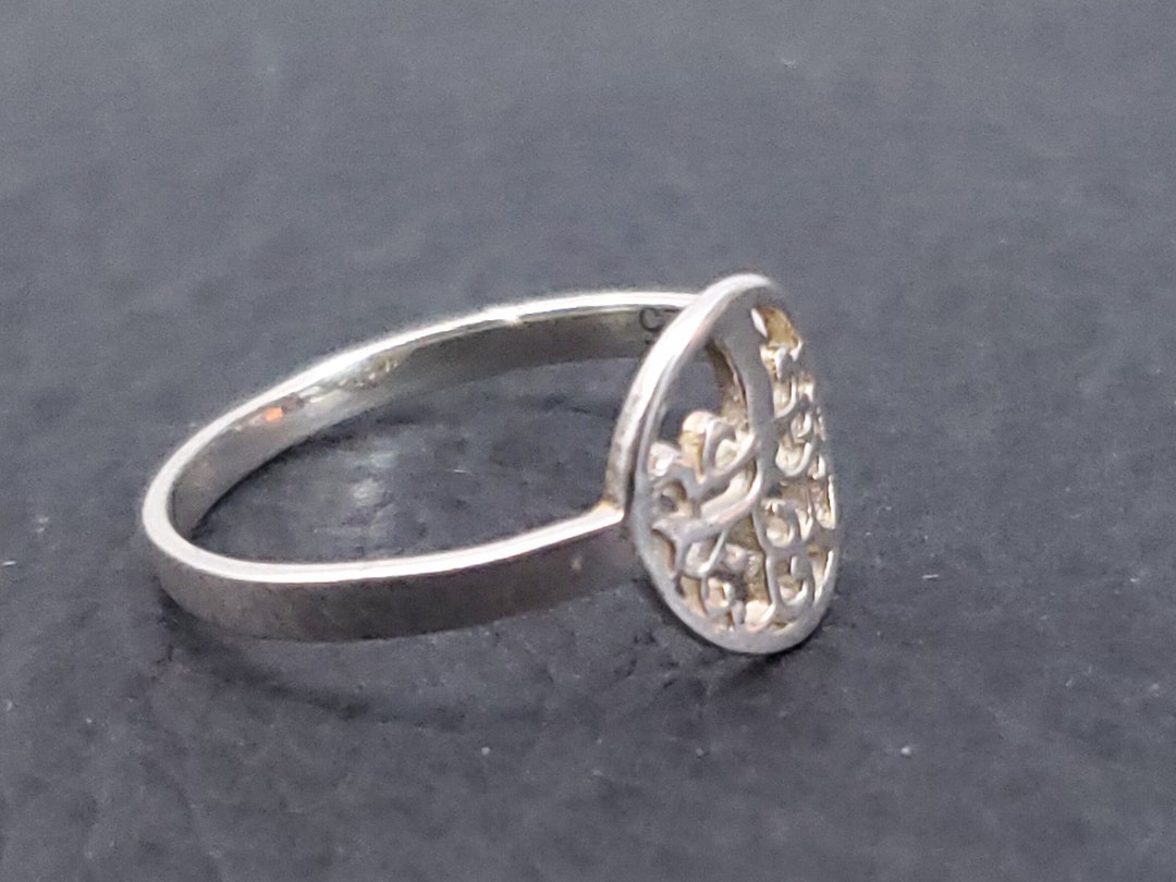 Vintage 925 Sterling Silver Tree of Life Ring Size: 8 - Etsy
