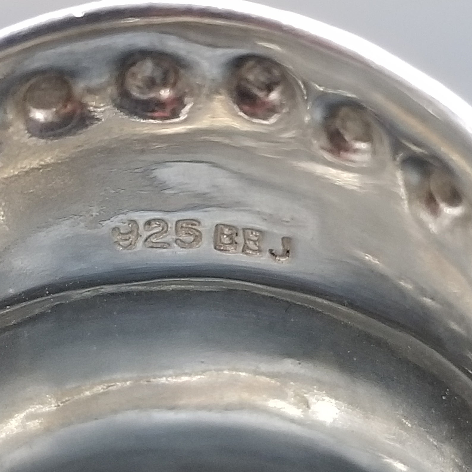 Vintage 925 Solid Sterling Silver BBJ Southwestern CZ Cubic Zirconia ...