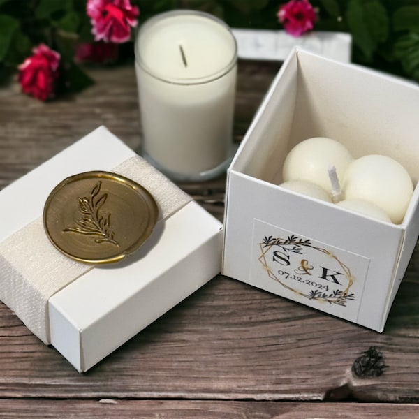 Wedding Favor Candles Box - Etsy