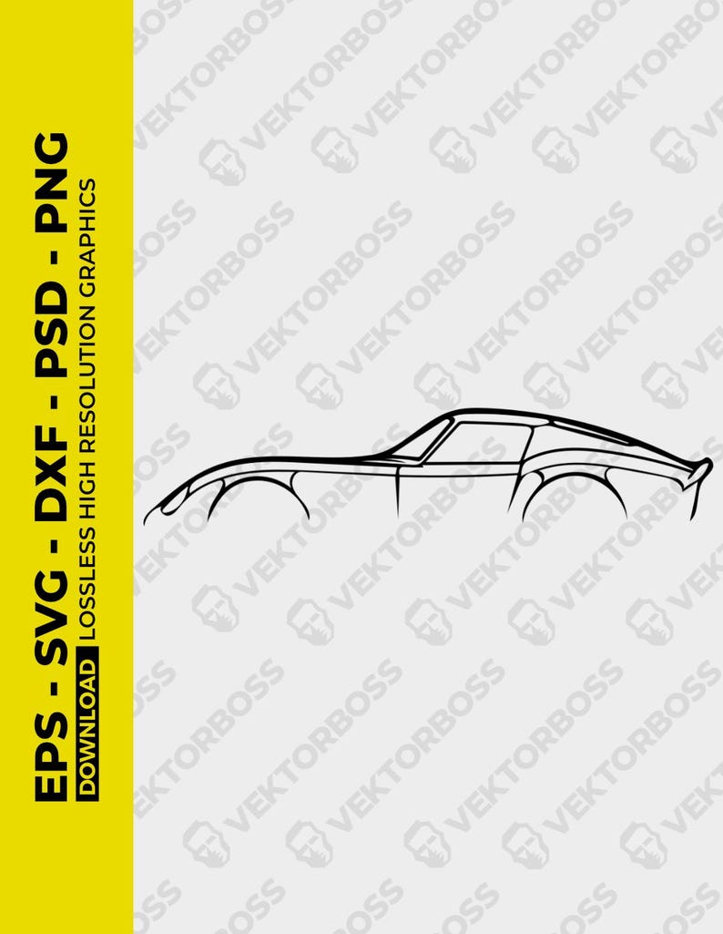 Ferrari 250 GTO Car Silhouette, SVG, Png, Eps, Psd, Pdf - Etsy