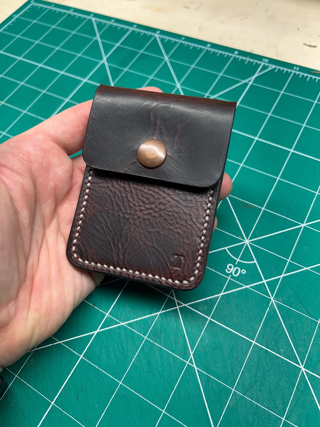 Minimalist Vertical Snap Wallet EDC Wallet - Etsy