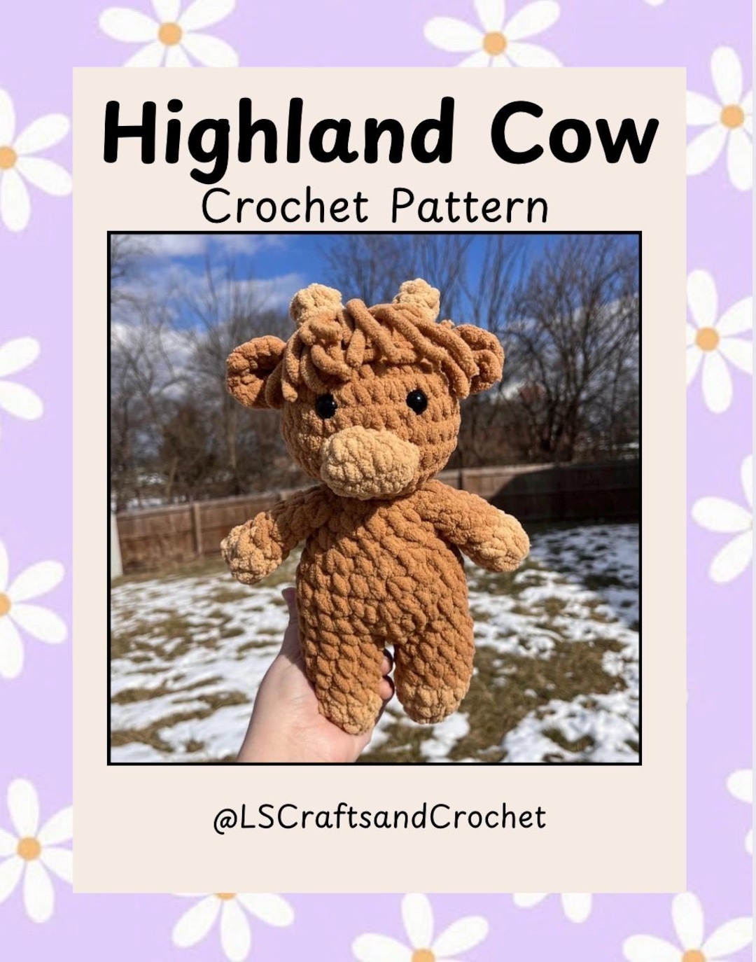 Highland Cow Crochet Pattern - Etsy