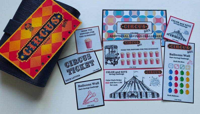 Circus Box Additional Saving Challenge | Dashboard and 4 Extra Saving ...