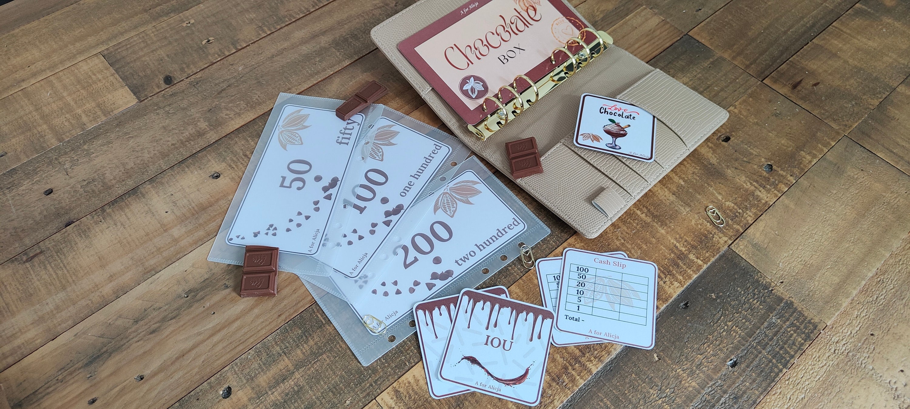 Chocolate Box PDF Add on | IOU Slips, Chocolate Placeholders ...