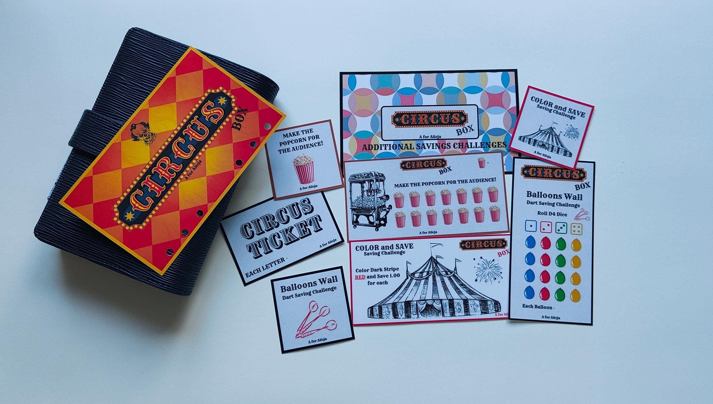 Circus Box Additional Saving Challenge | Dashboard and 4 Extra Saving ...