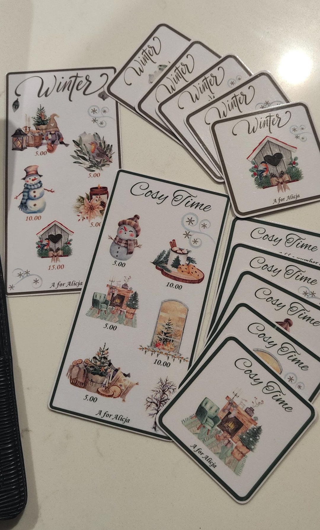 PDF Winter Season Mini Box | 2 Trackers With 10 Mini Cards, Scratch Off ...